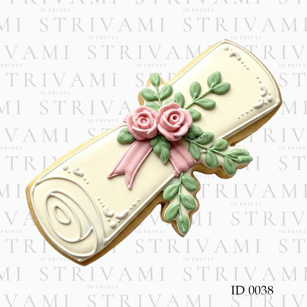 Diploma sa cvećem modla za kolače